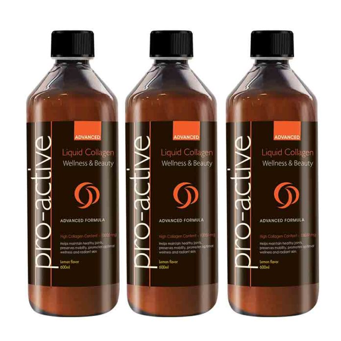 Pro Active Collagen Advanced Liquid Collagen Triple Pack | At SkinMiles