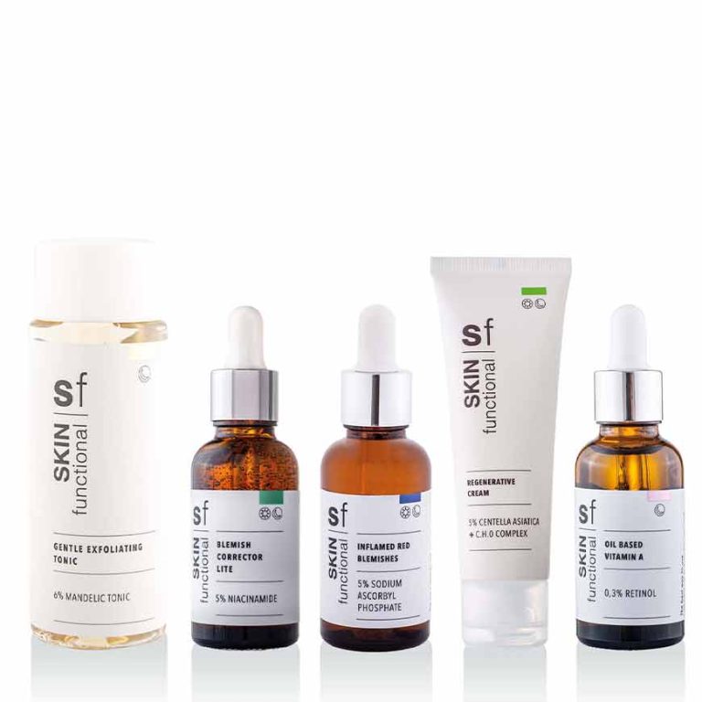 SKIN FUNCTIONAL Acne Skincare Set For Dry, Sensitive Skin | At SkinMiles